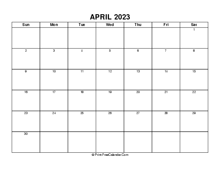 April 2023 Calendars with USA Holidays (Word, PDF, Excel)